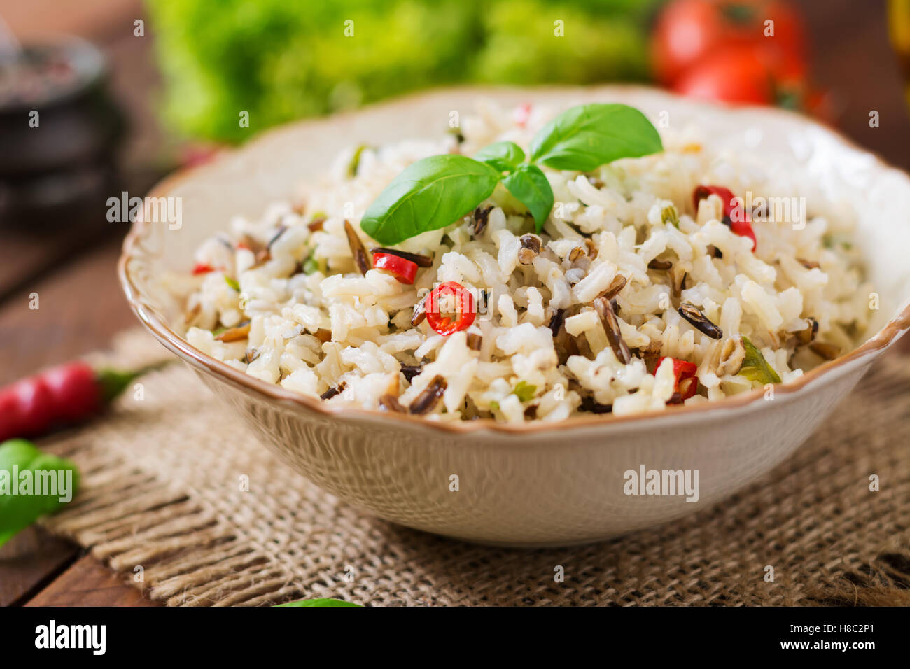 Chilli and basil hi-res stock photography and images - Alamy