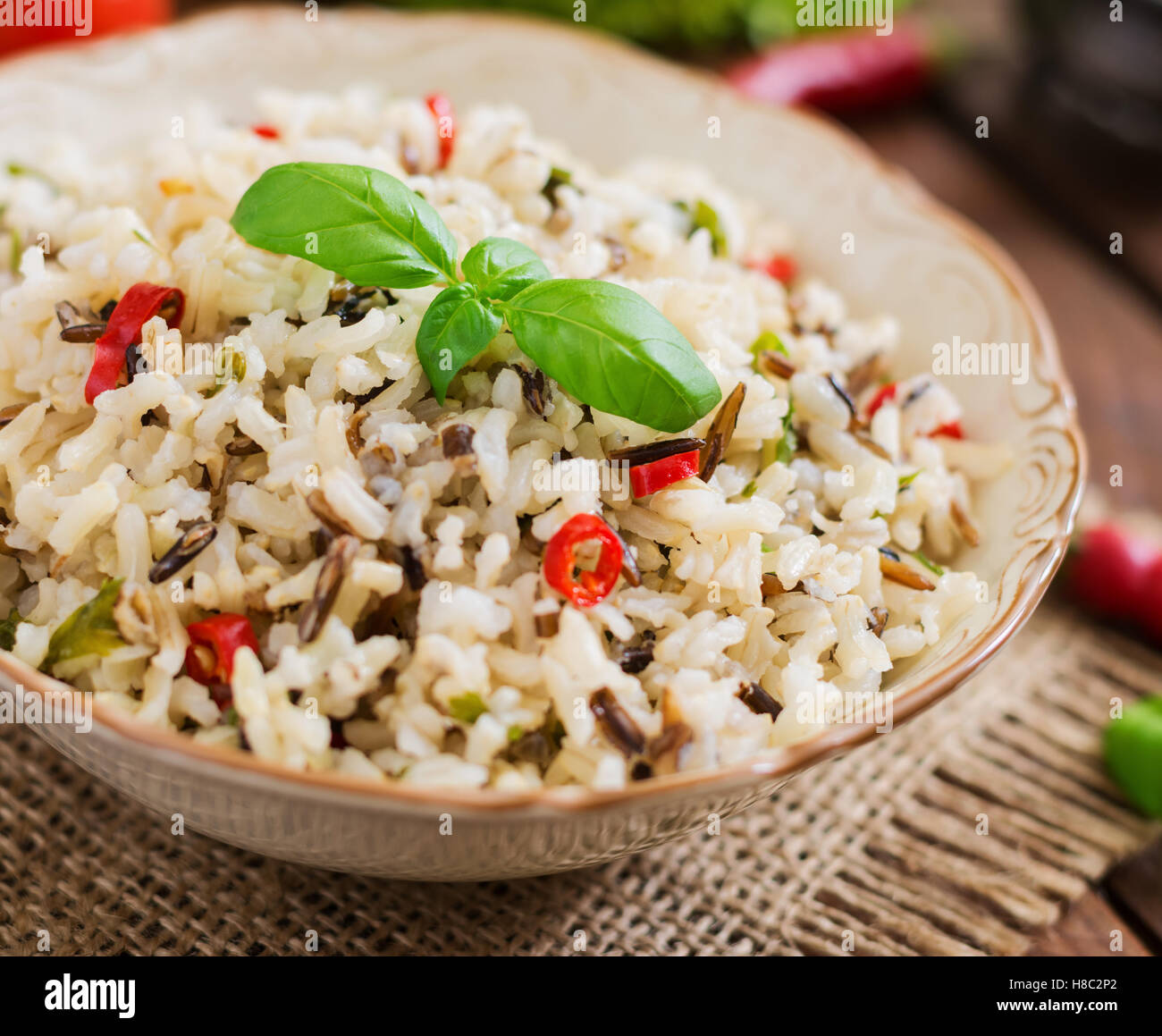 Chilli and basil hi-res stock photography and images - Alamy