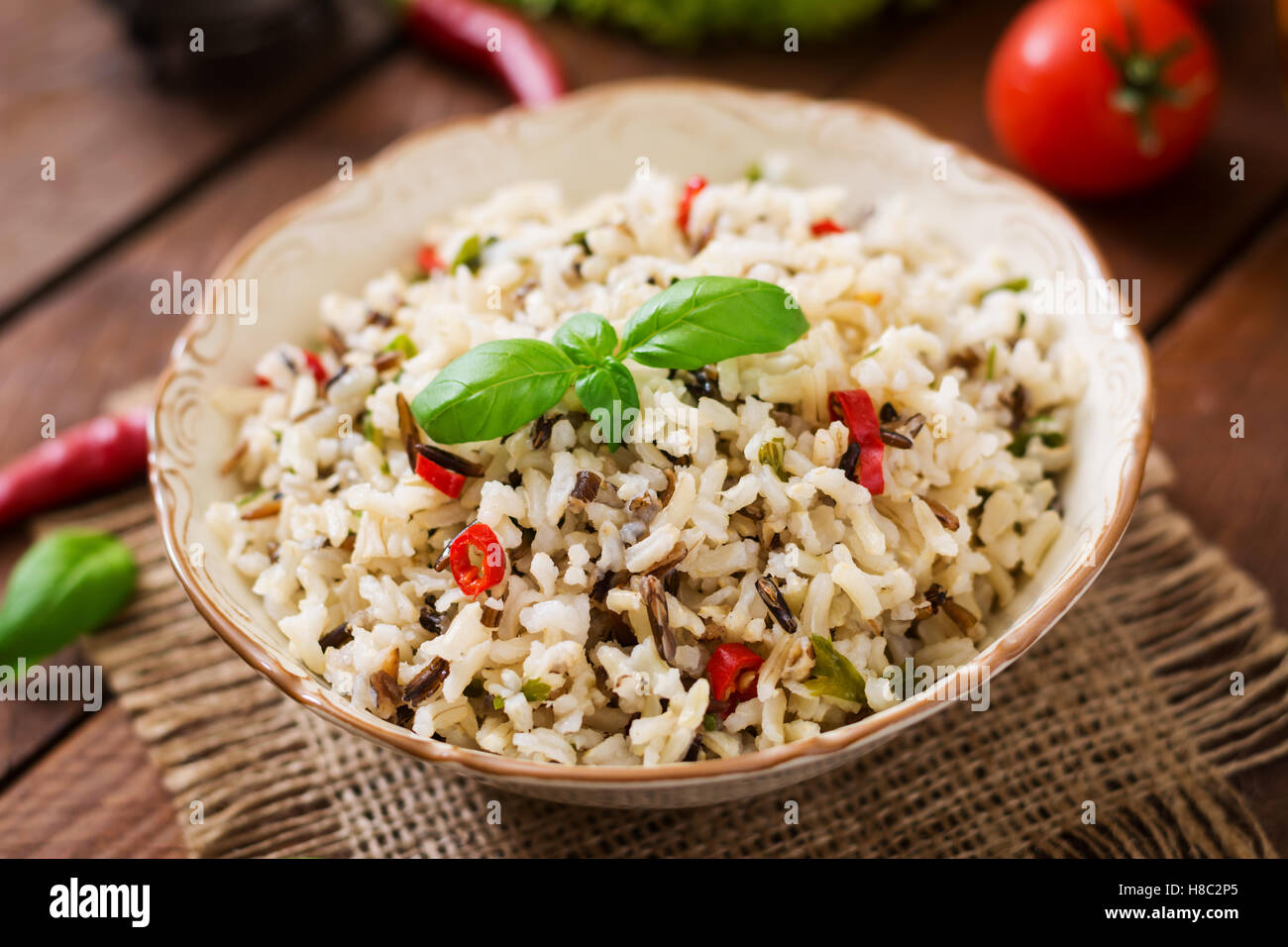 Chilli and basil hi-res stock photography and images - Alamy