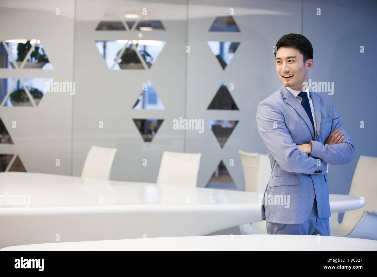 Confident Chinese businessman Stock Photo - Alamy