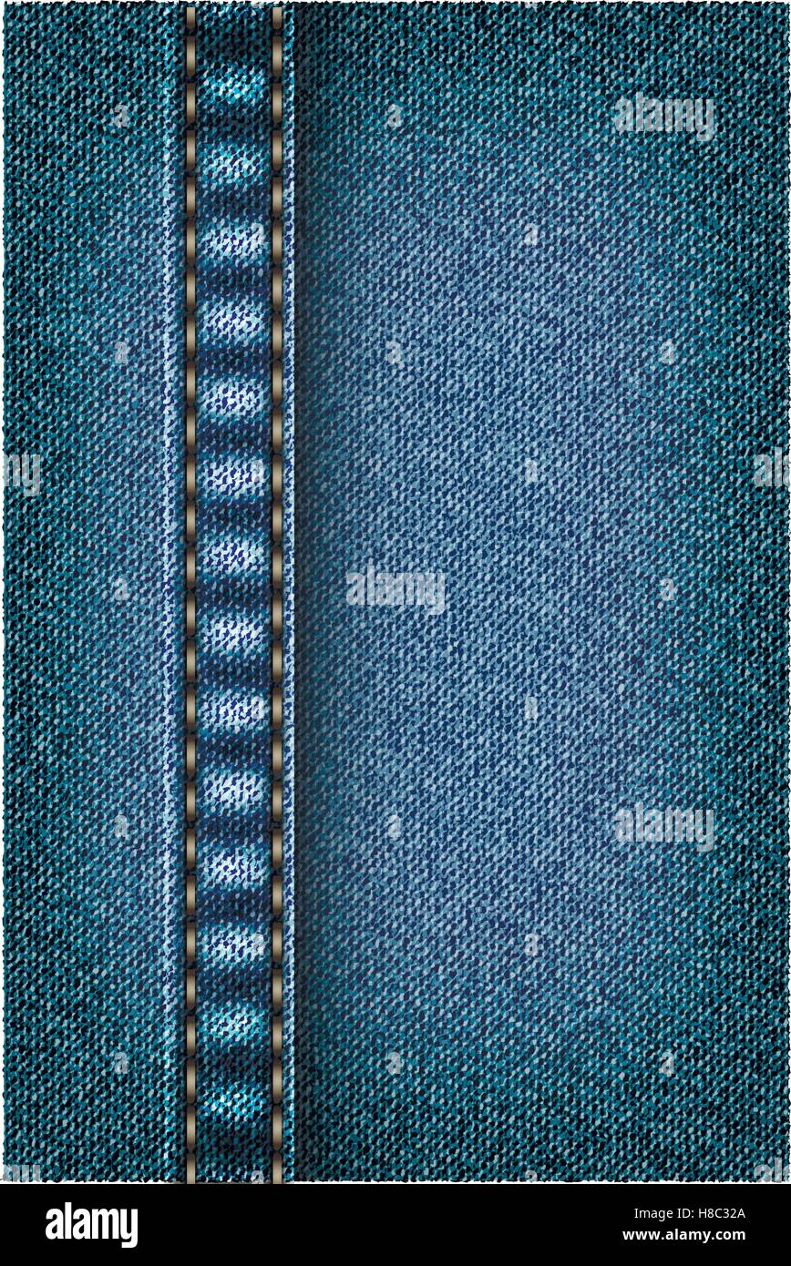 Jeans texture with seam Stock Vector Image & Art - Alamy