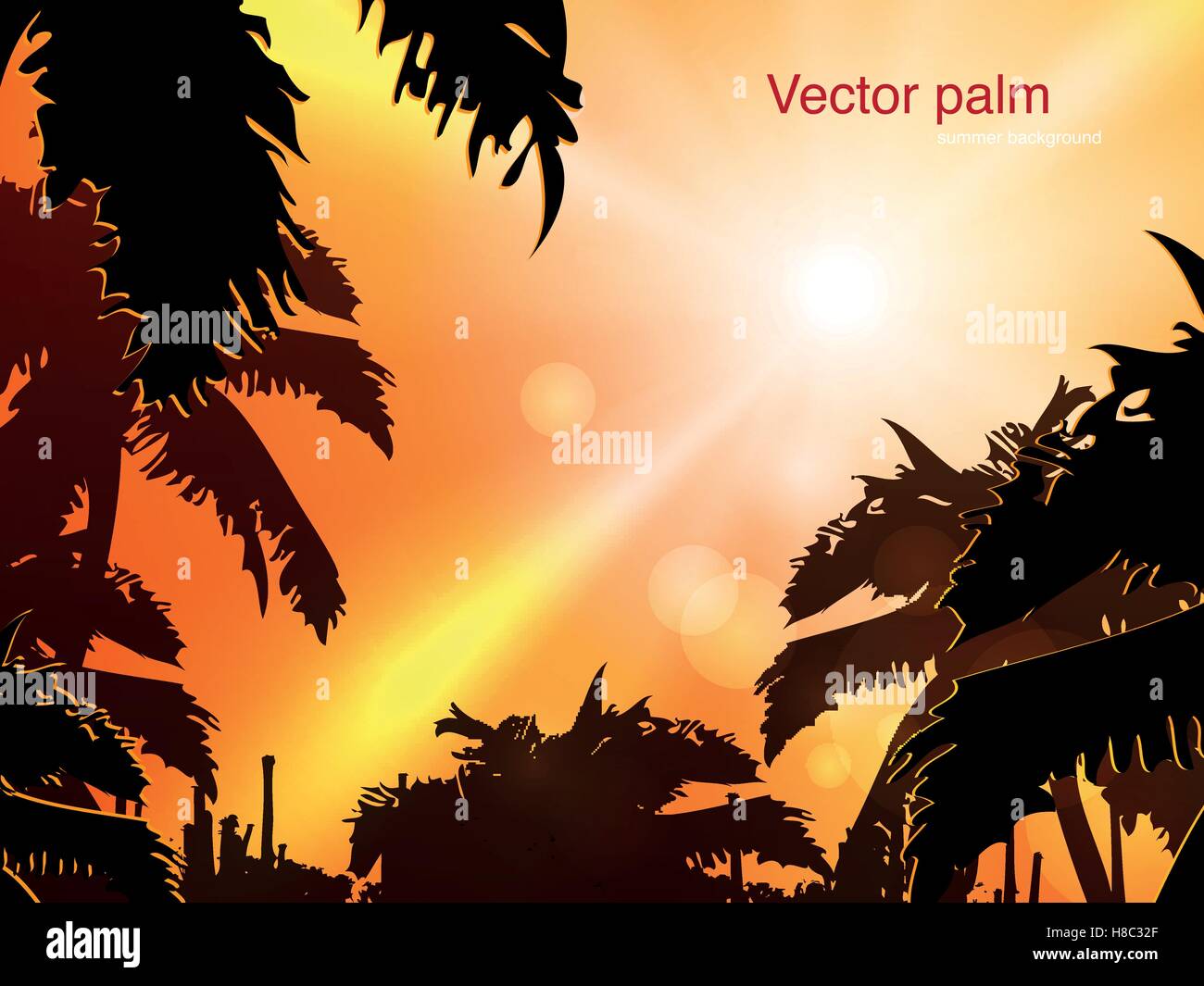 Tropical savanna trees Stock Vector Images - Alamy