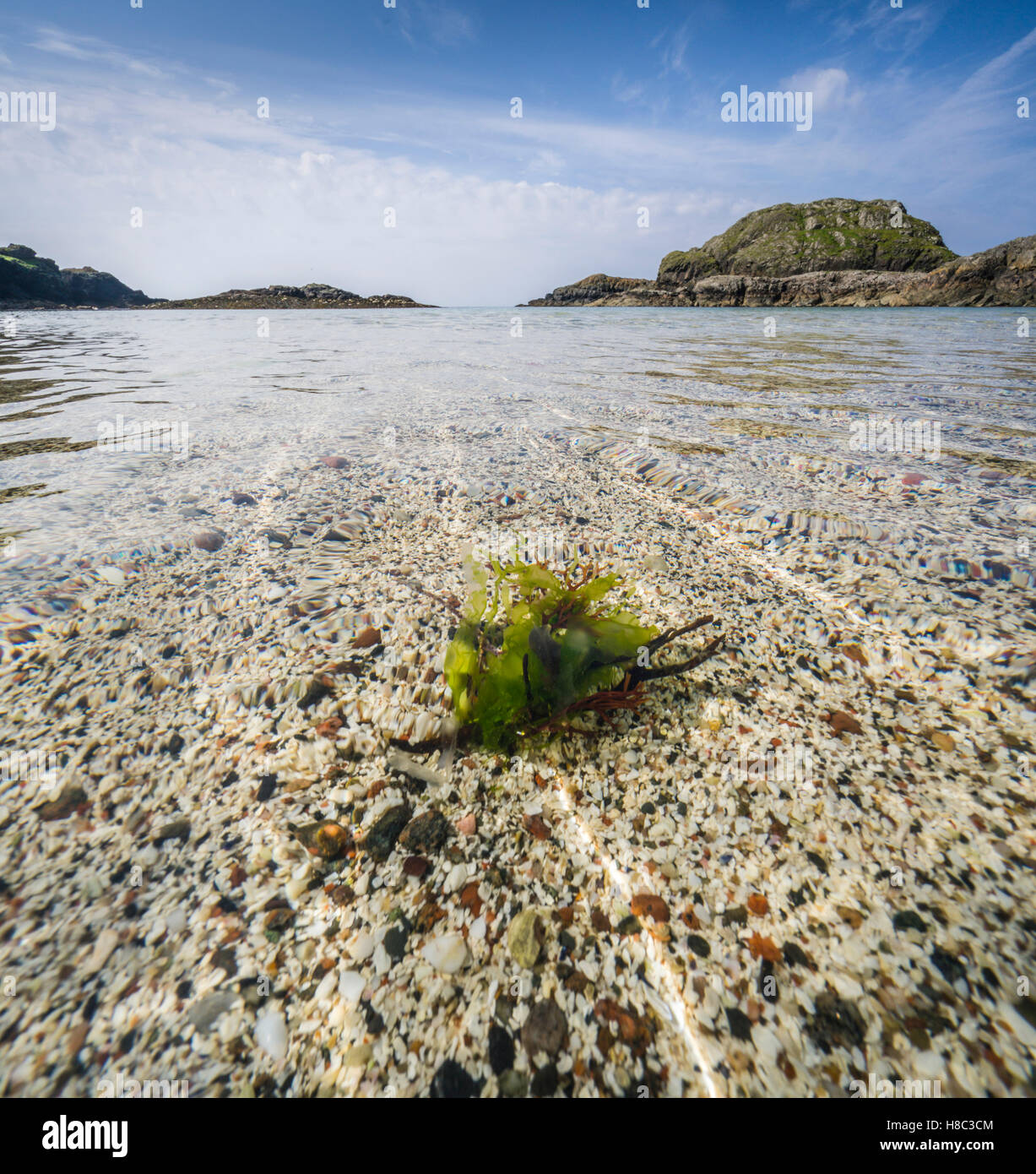 Iona, Scotland - the amazingly clear perfect shallow waters of Port Ban ...