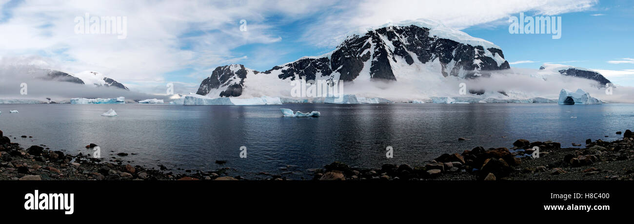 Snowy peaks, Danco Island, Antarctica Stock Photo - Alamy