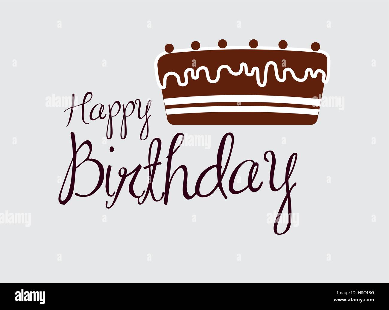 Happy birthday cake Stock Vector Image & Art - Alamy