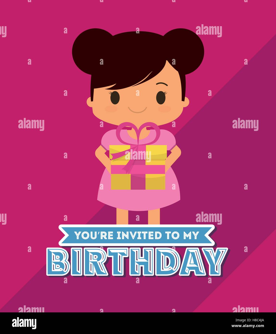Happy birthday kid cartoon Stock Vector Image & Art - Alamy