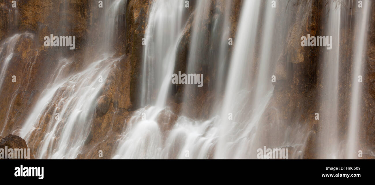 Waterfall, Jiuzhaigou Valley, Sichuan, China Stock Photo - Alamy