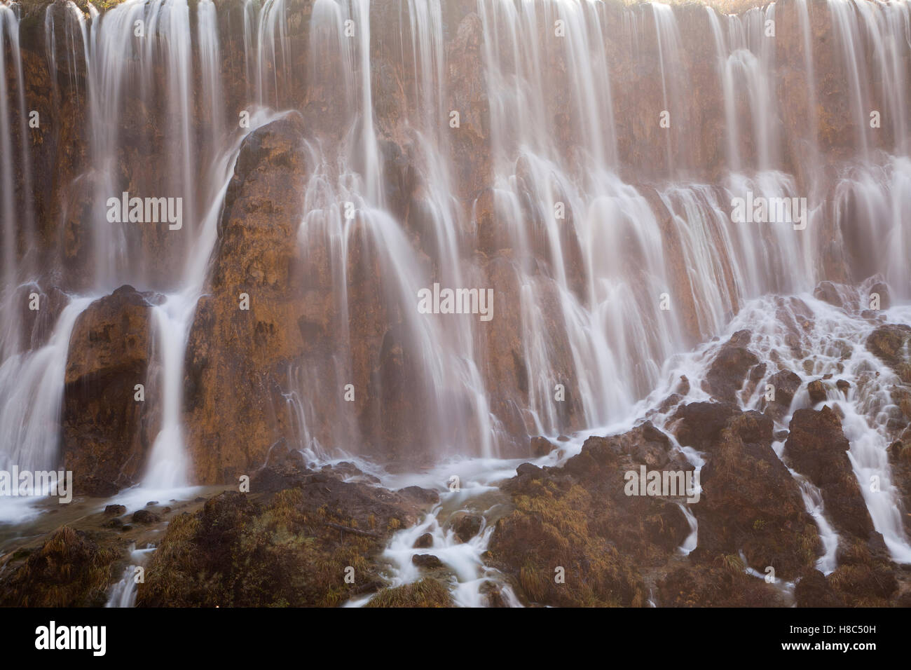 Waterfall, Jiuzhaigou Valley, Sichuan, China Stock Photo - Alamy