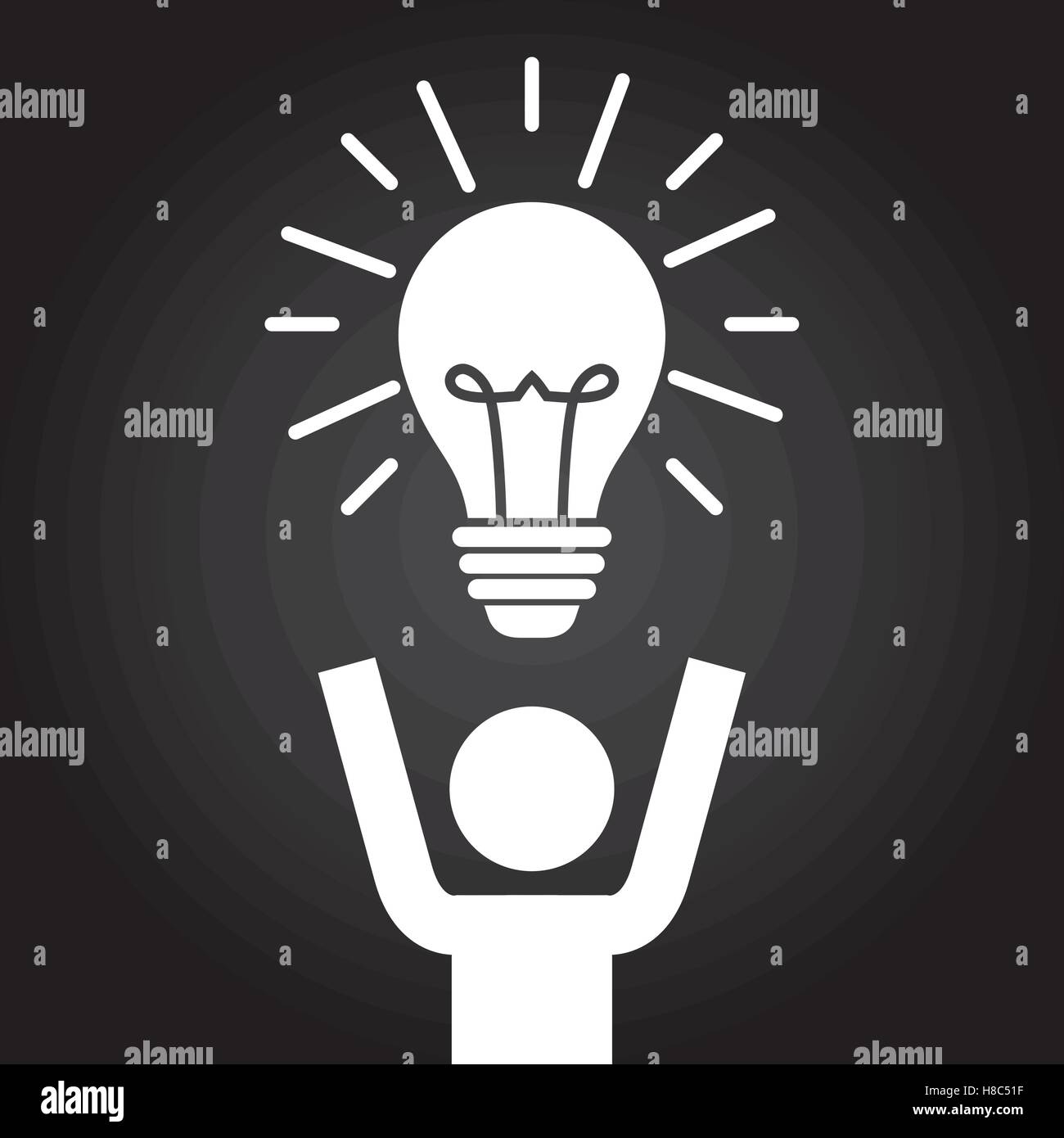 bulb big idea Stock Vector Image & Art - Alamy
