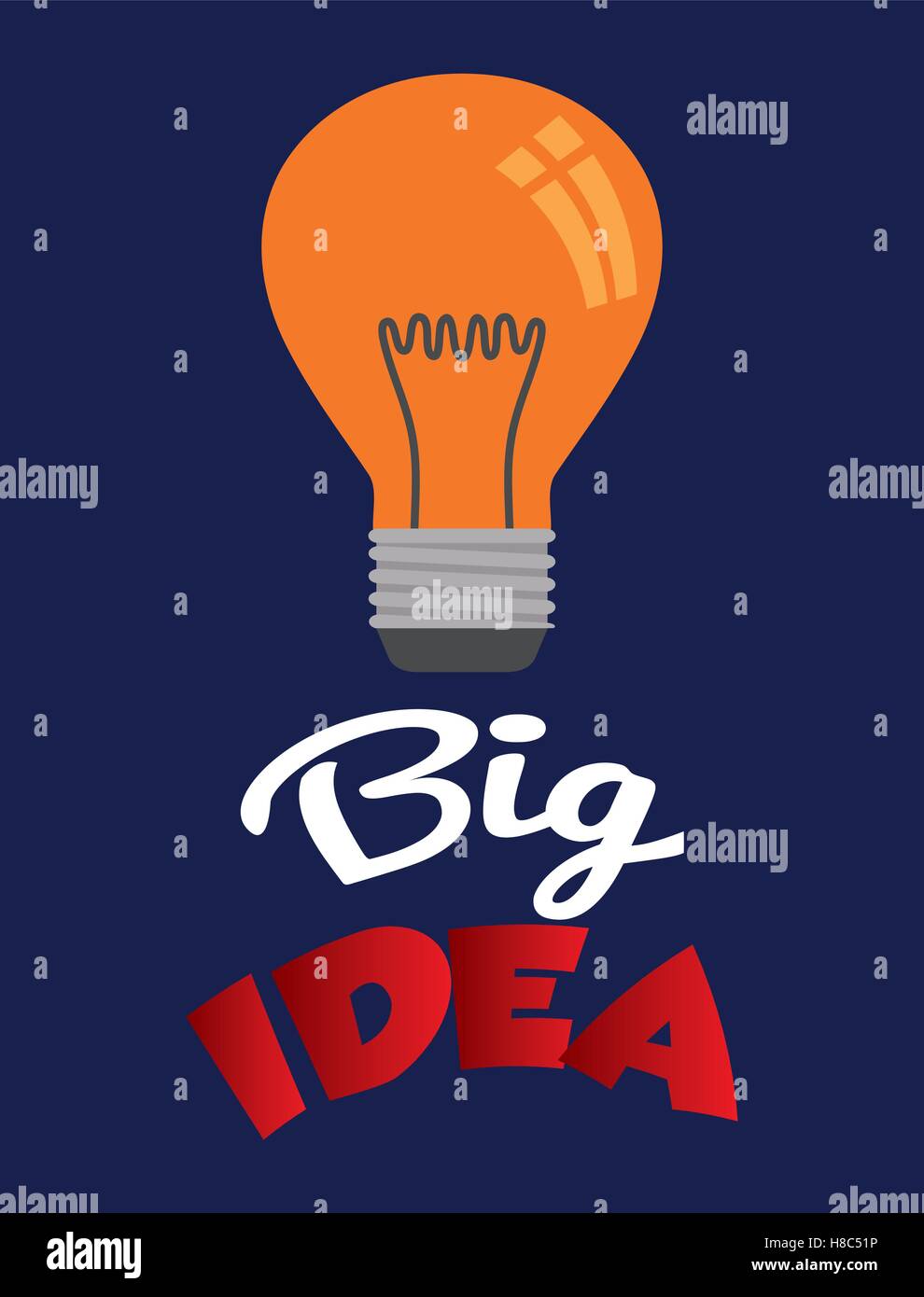 bulb big idea Stock Vector Image & Art - Alamy