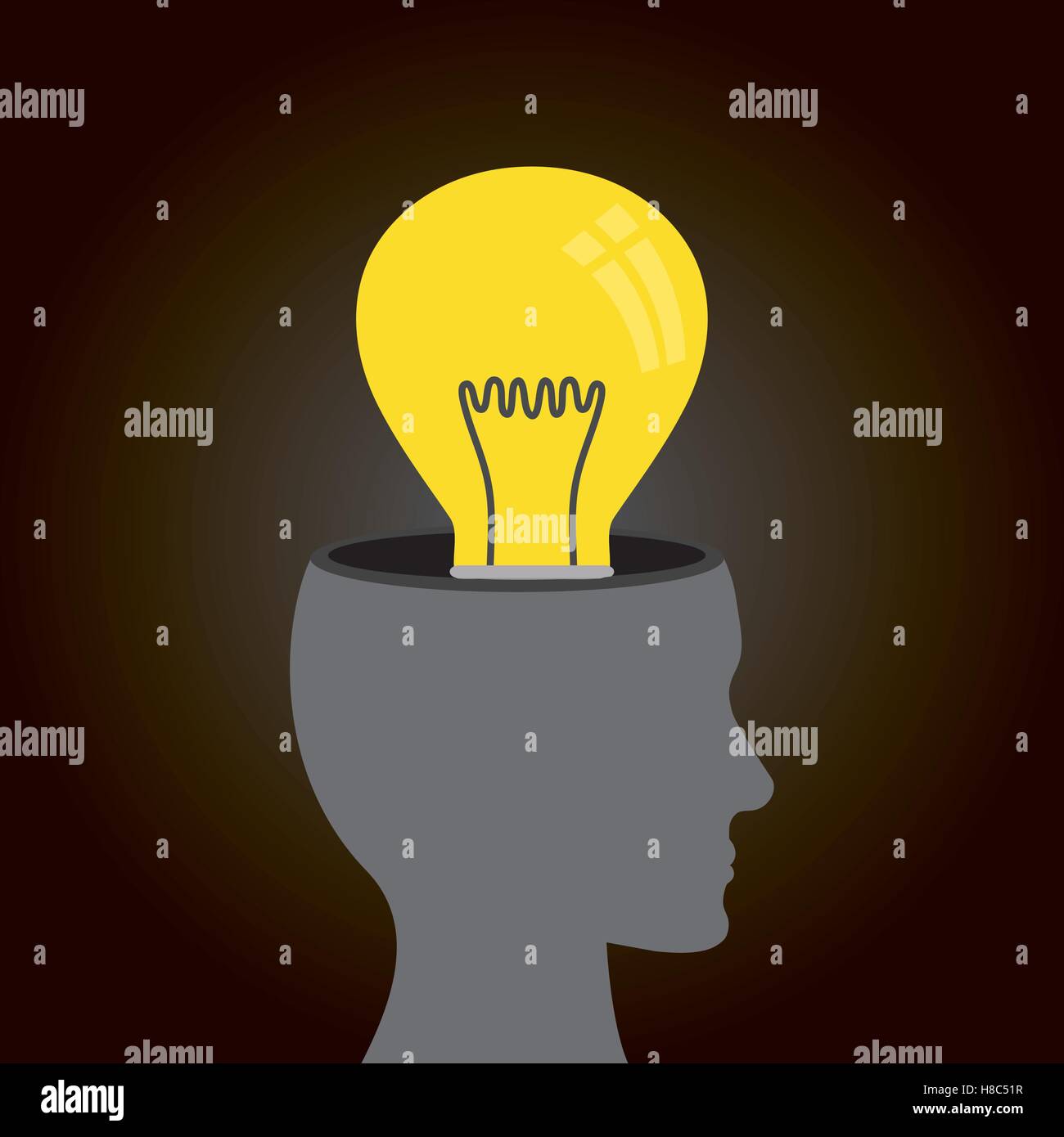 bulb big idea Stock Vector Image & Art - Alamy