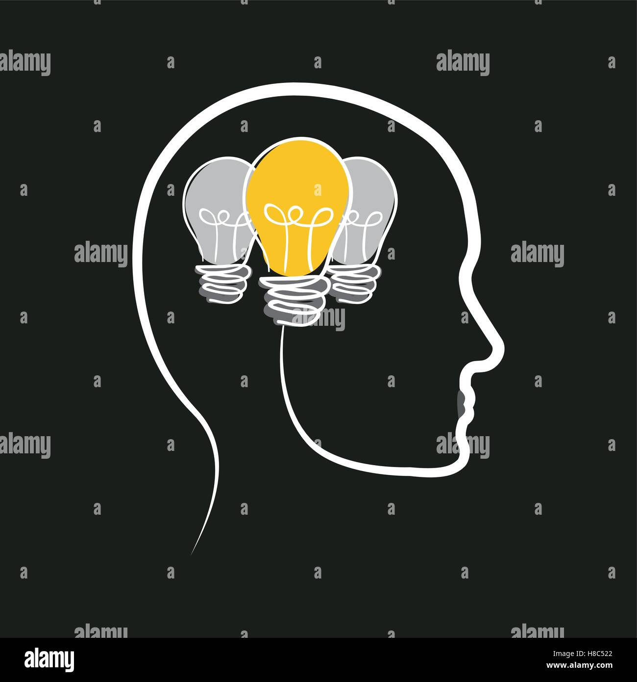 bulb big idea Stock Vector Image & Art - Alamy