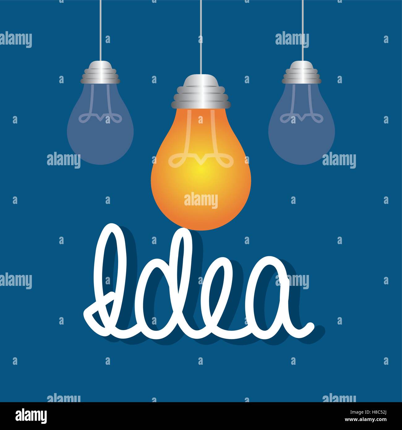 bulb big idea Stock Vector Image & Art - Alamy