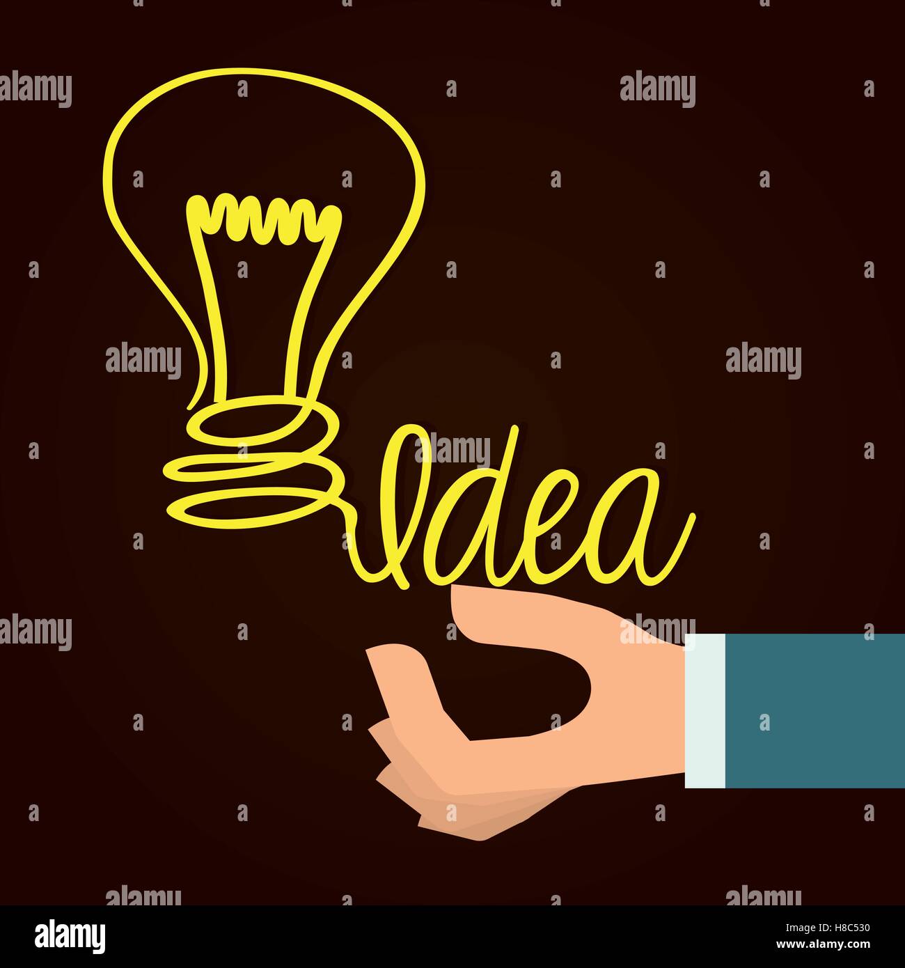 bulb big idea Stock Vector Image & Art - Alamy