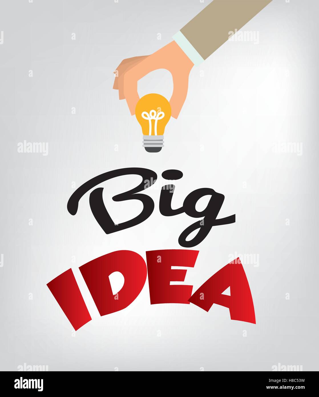 bulb big idea Stock Vector Image & Art - Alamy