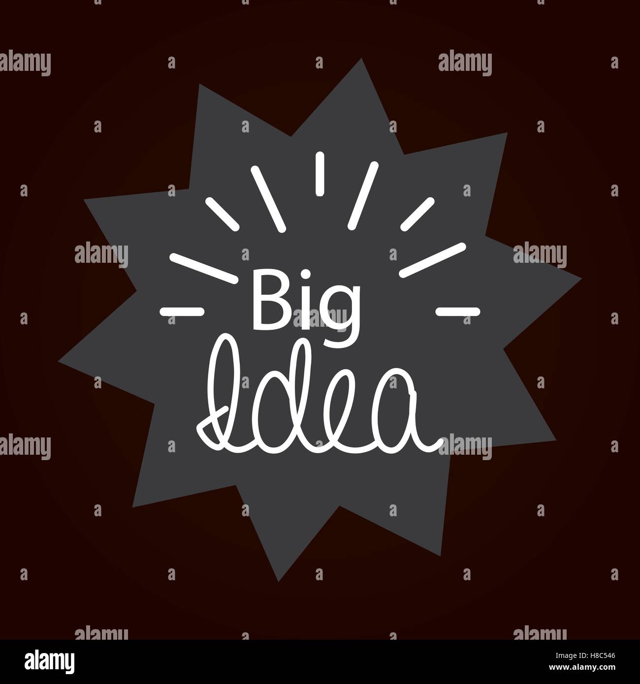 bulb big idea Stock Vector Image & Art - Alamy
