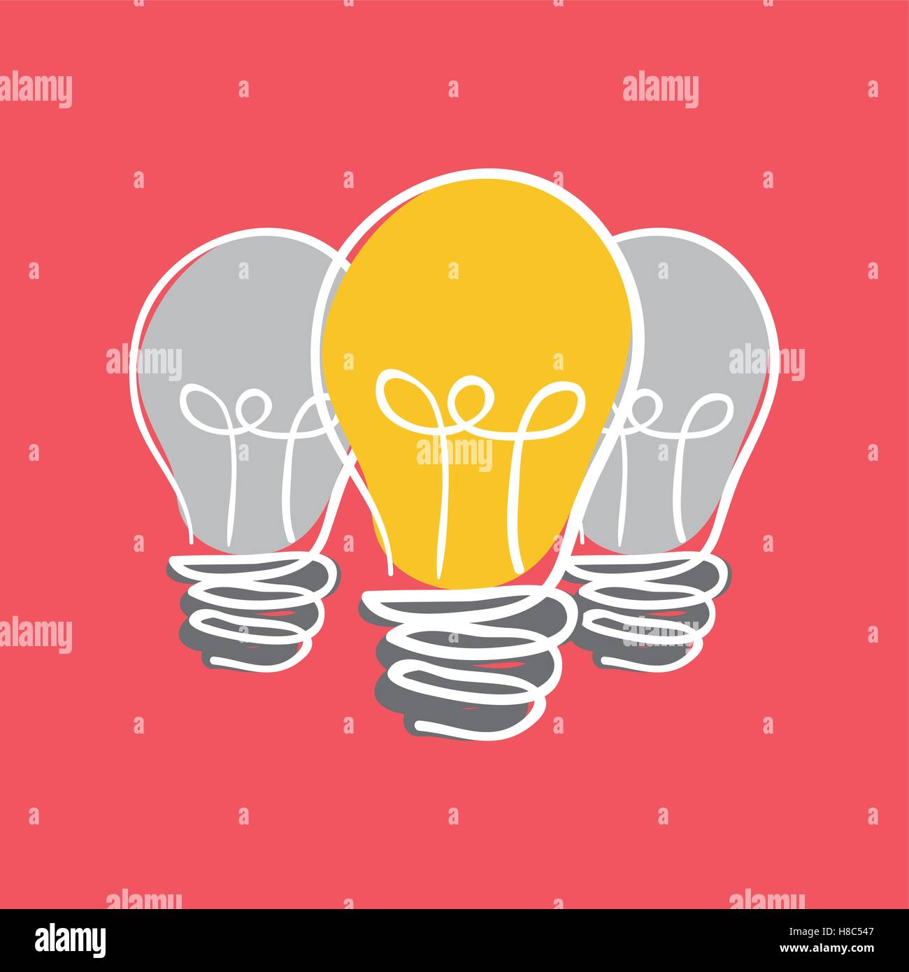 bulb big idea Stock Vector Image & Art - Alamy