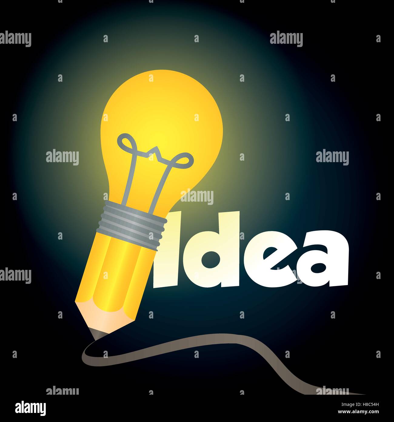 bulb big idea Stock Vector Image & Art - Alamy