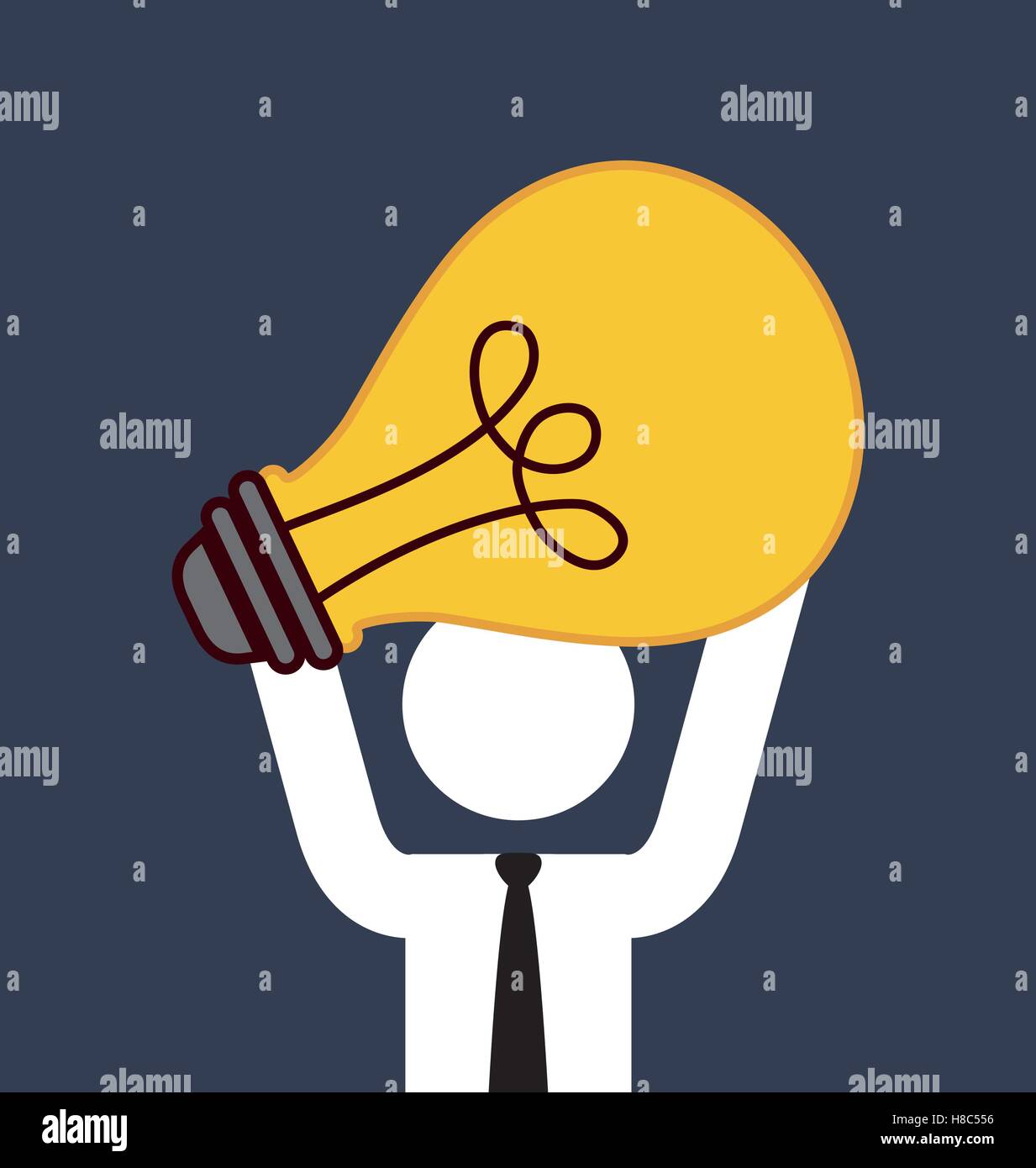 bulb big idea Stock Vector Image & Art - Alamy