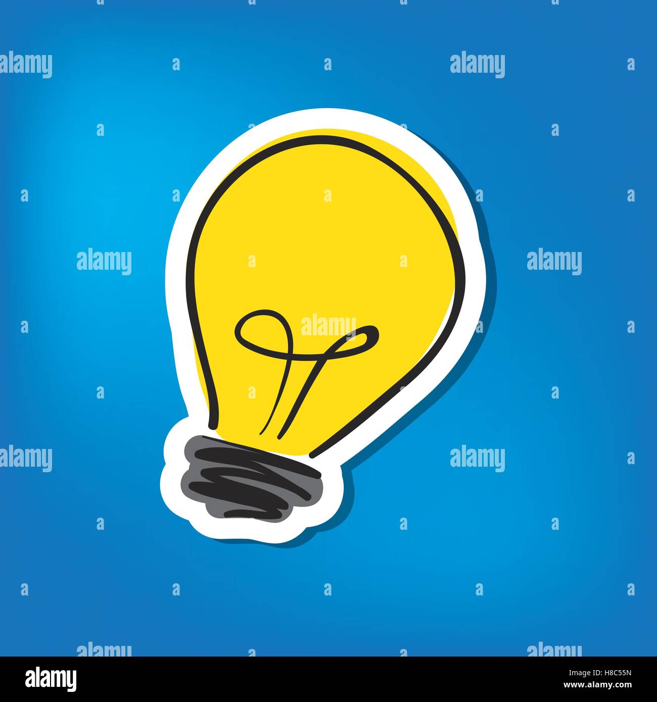 bulb big idea Stock Vector Image & Art - Alamy