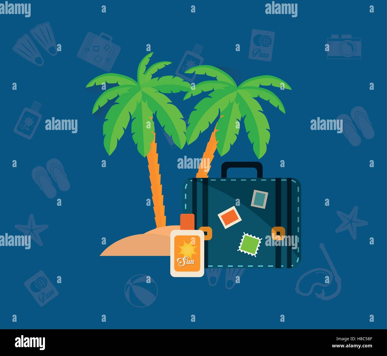 summer vacation travel Stock Vector Image & Art - Alamy