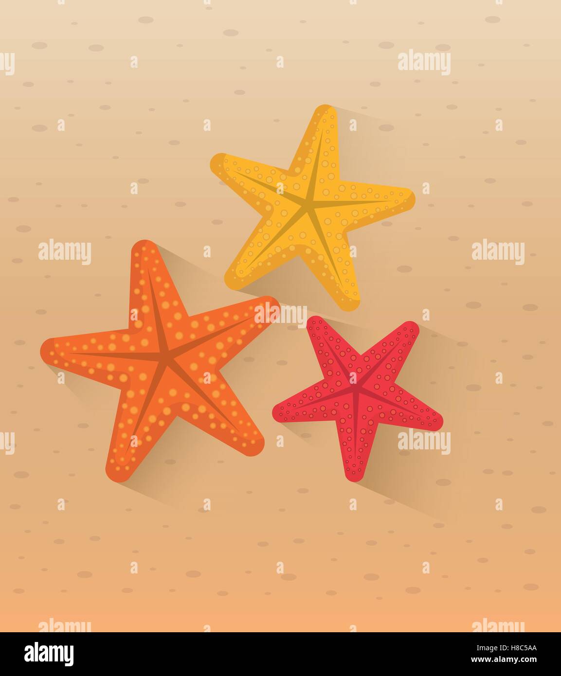 sea star beach Stock Vector Image & Art - Alamy