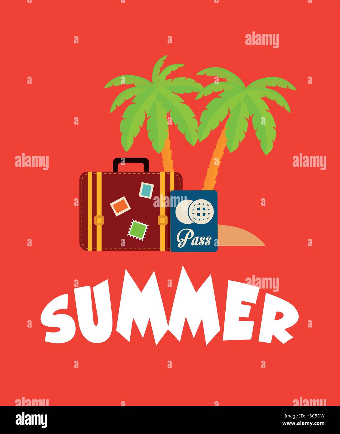 summer vacation travel Stock Vector Image & Art - Alamy