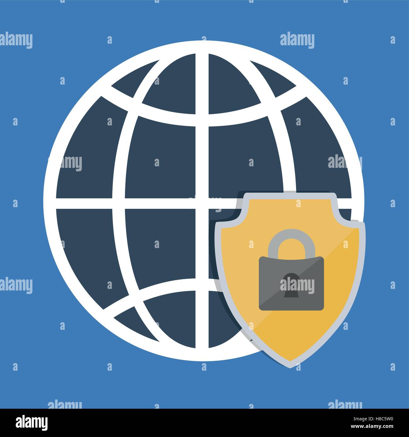 Global and security system design Stock Vector Image & Art - Alamy