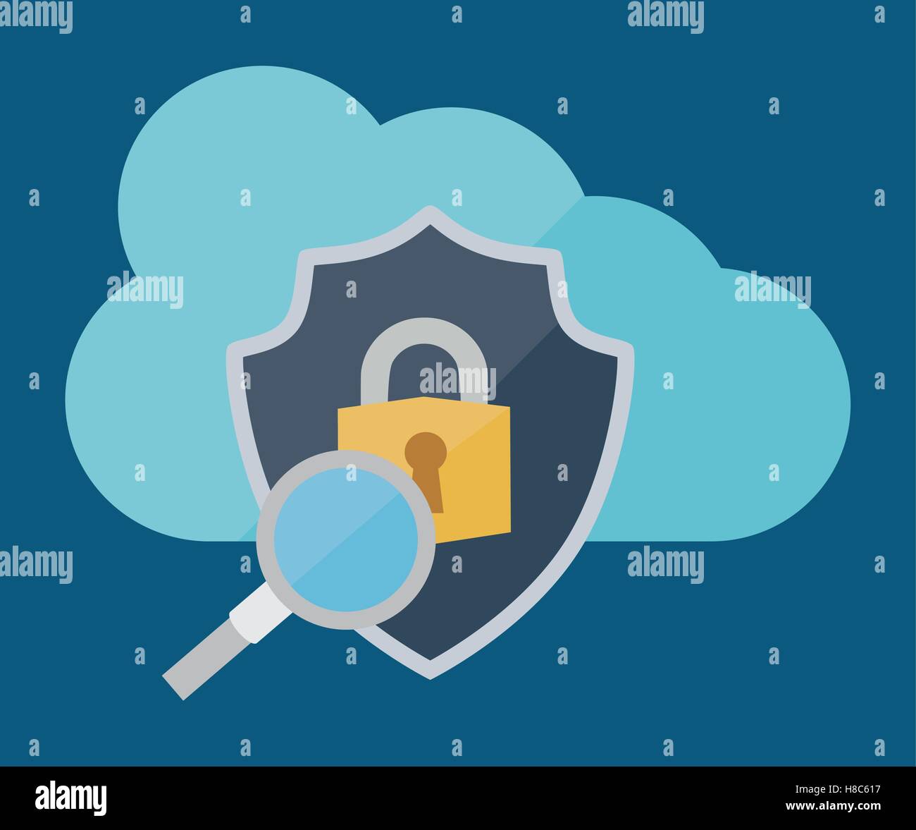 Cloud and security system design Stock Vector Image & Art - Alamy