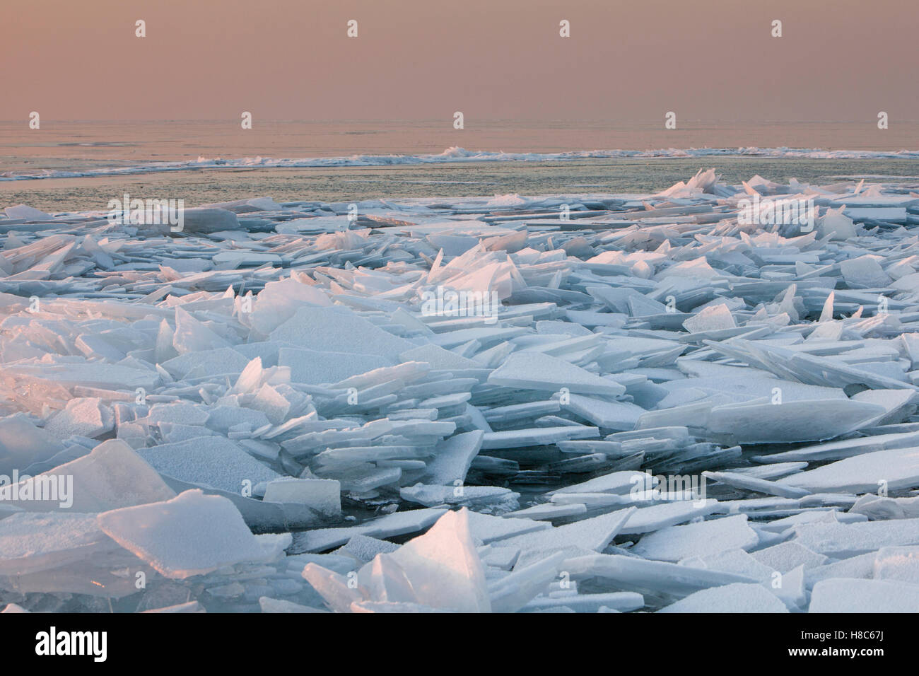 Hummocking ice, Netherlands Stock Photo - Alamy