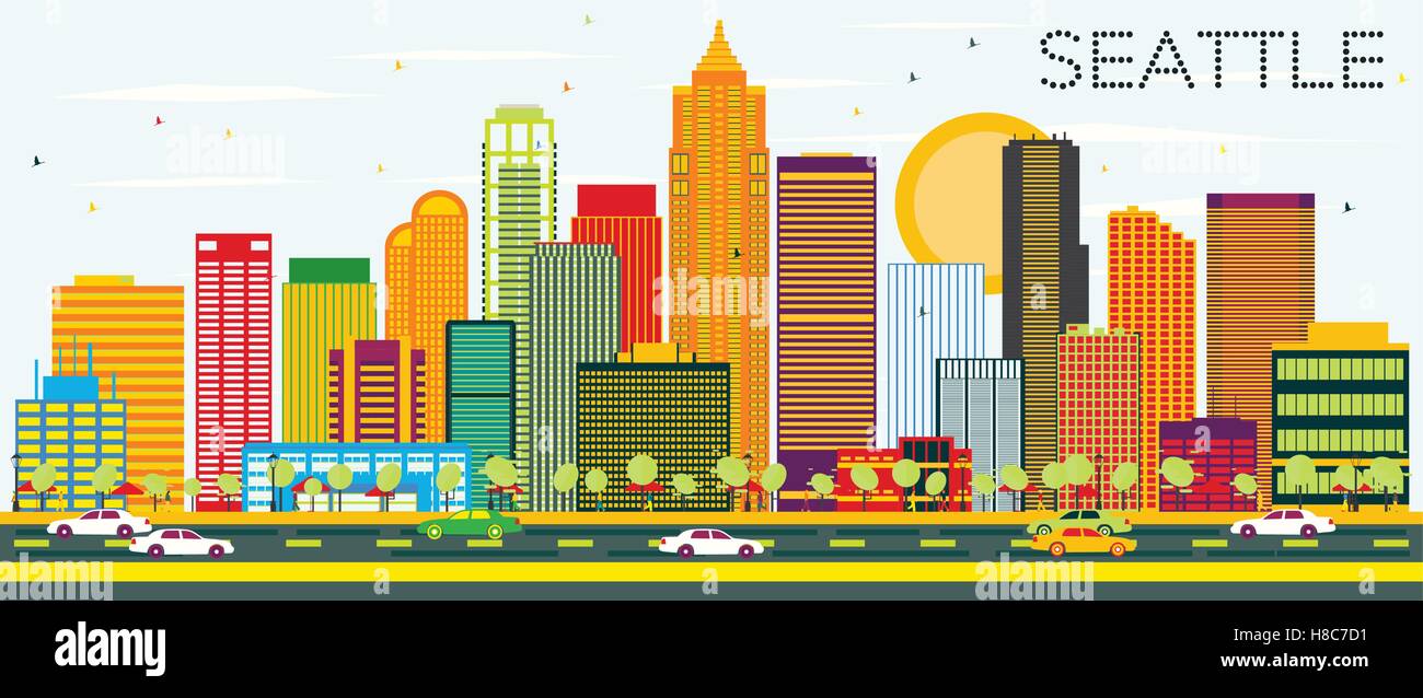 Seattle tower Stock Vector Images - Alamy