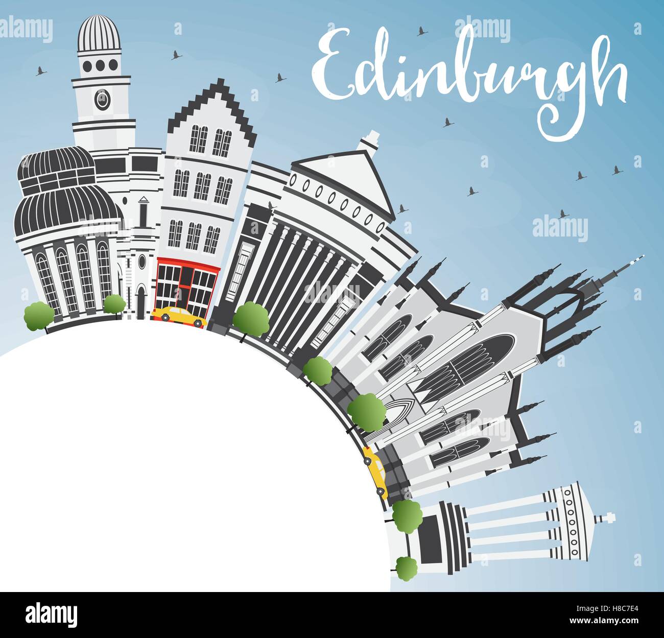 Green space edinburgh Stock Vector Images - Alamy