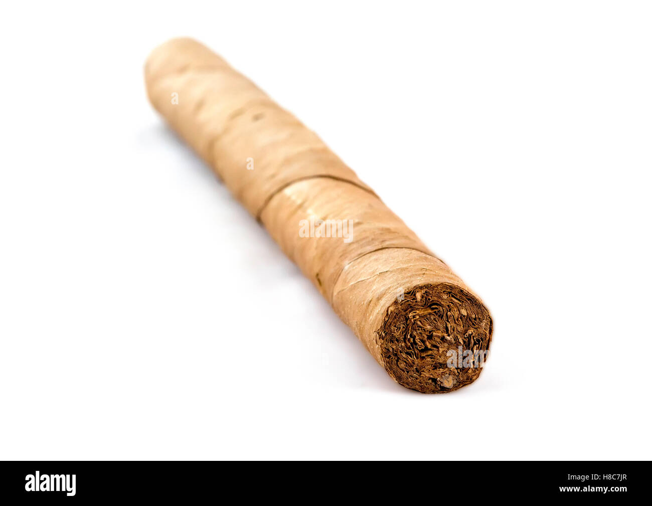 Cuban cigar isolated on white background Stock Photo - Alamy