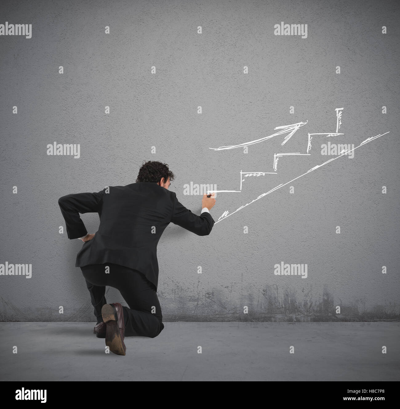 Build a career on the rise Stock Photo - Alamy
