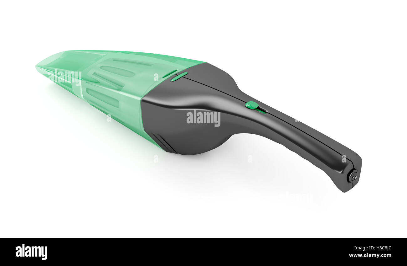 Handheld vacuum cleaner on white background Stock Photo - Alamy
