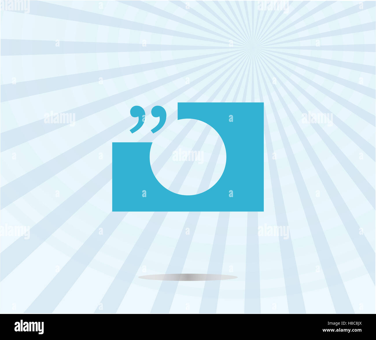 Quotation Mark Speech Bubble. Quote sign icon Stock Photo - Alamy