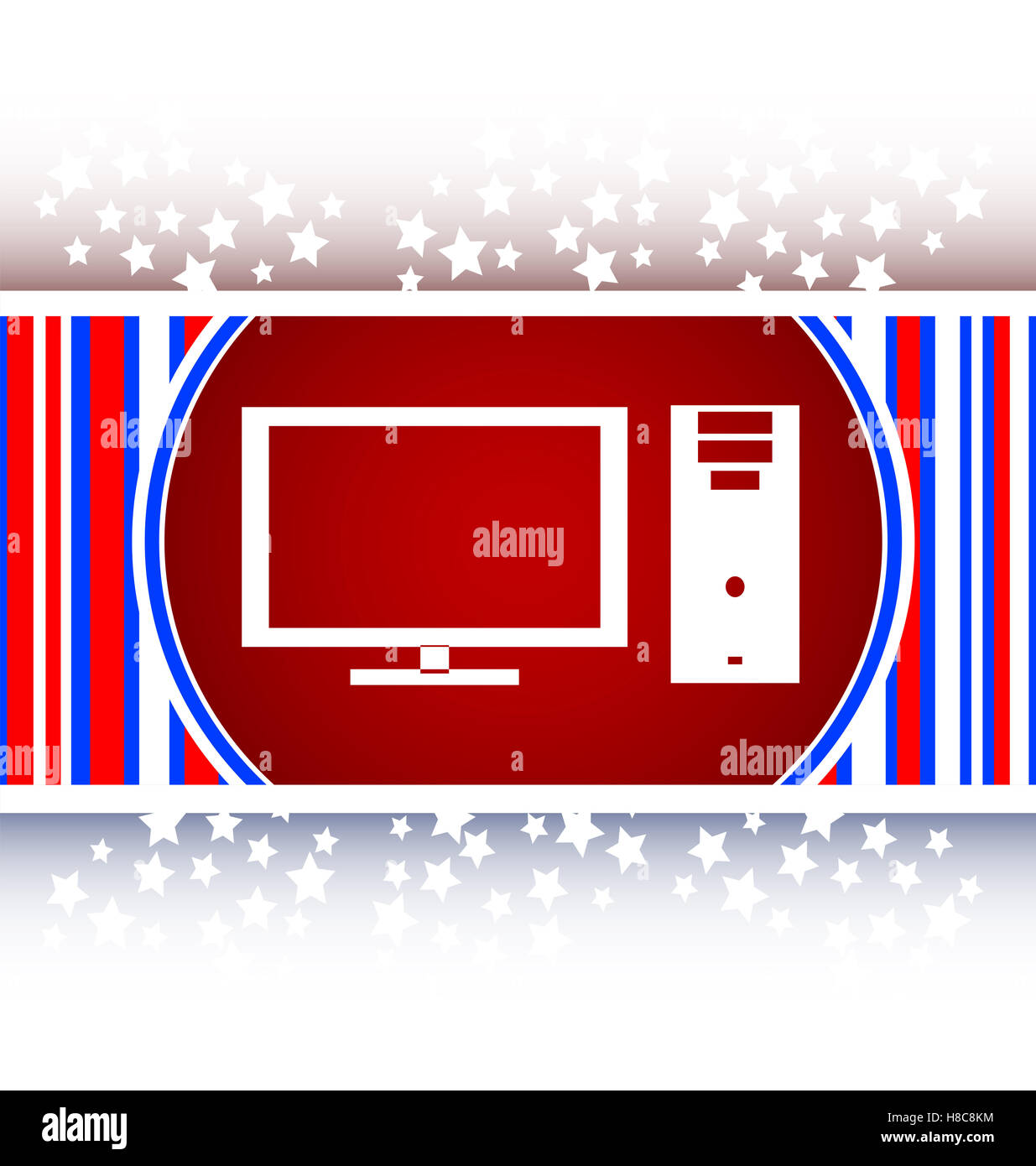 laptop or computer sign web button icon Stock Photo - Alamy