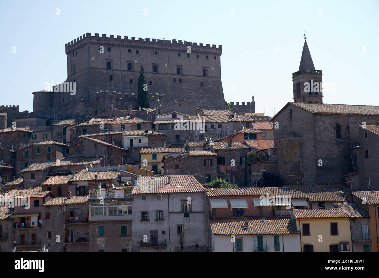 soriano nel cimino castle belonged to the orsini family Stock Photo - Alamy