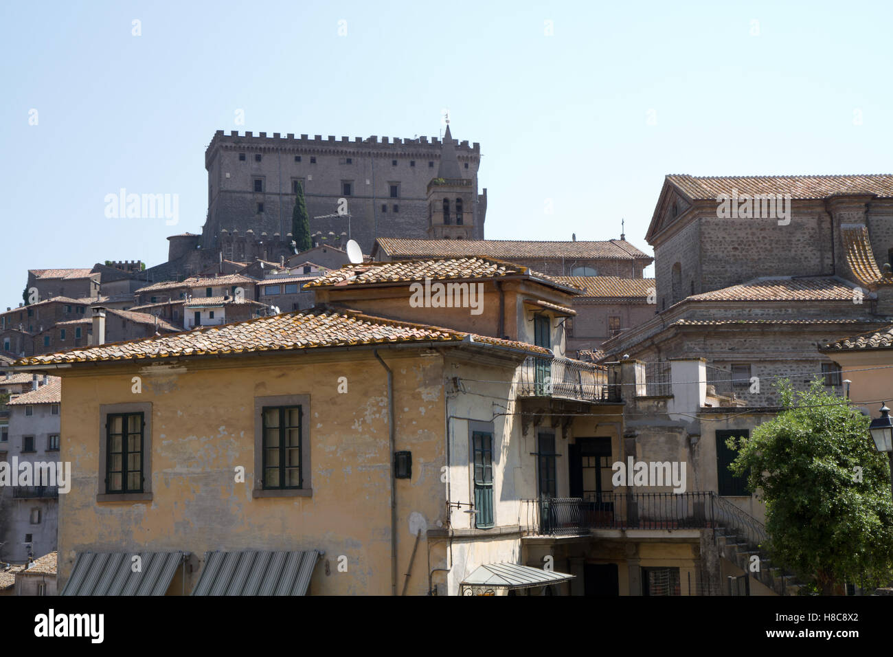 soriano nel cimino castle belonged to the orsini family Stock Photo - Alamy