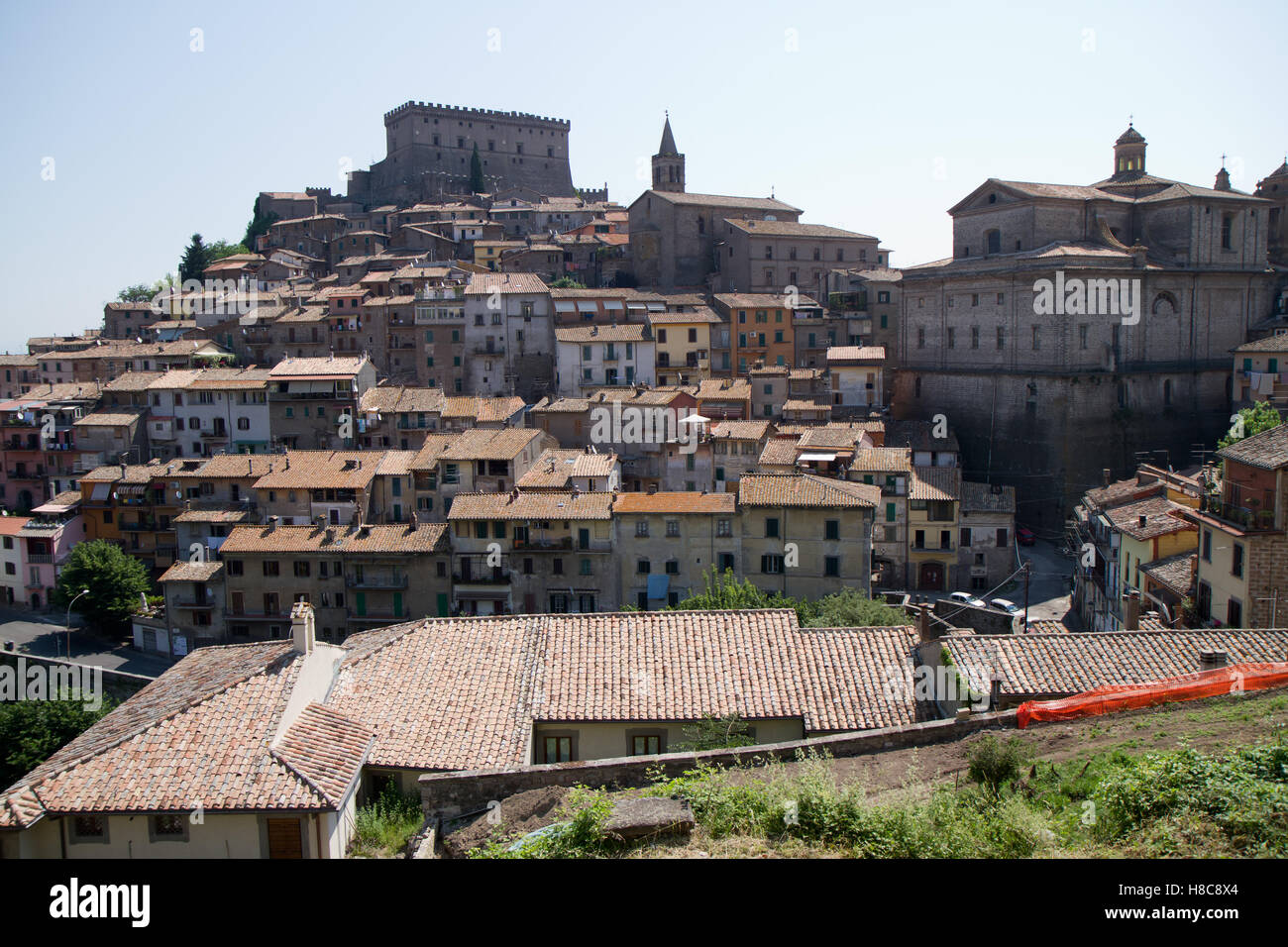 soriano nel cimino castle belonged to the orsini family Stock Photo - Alamy