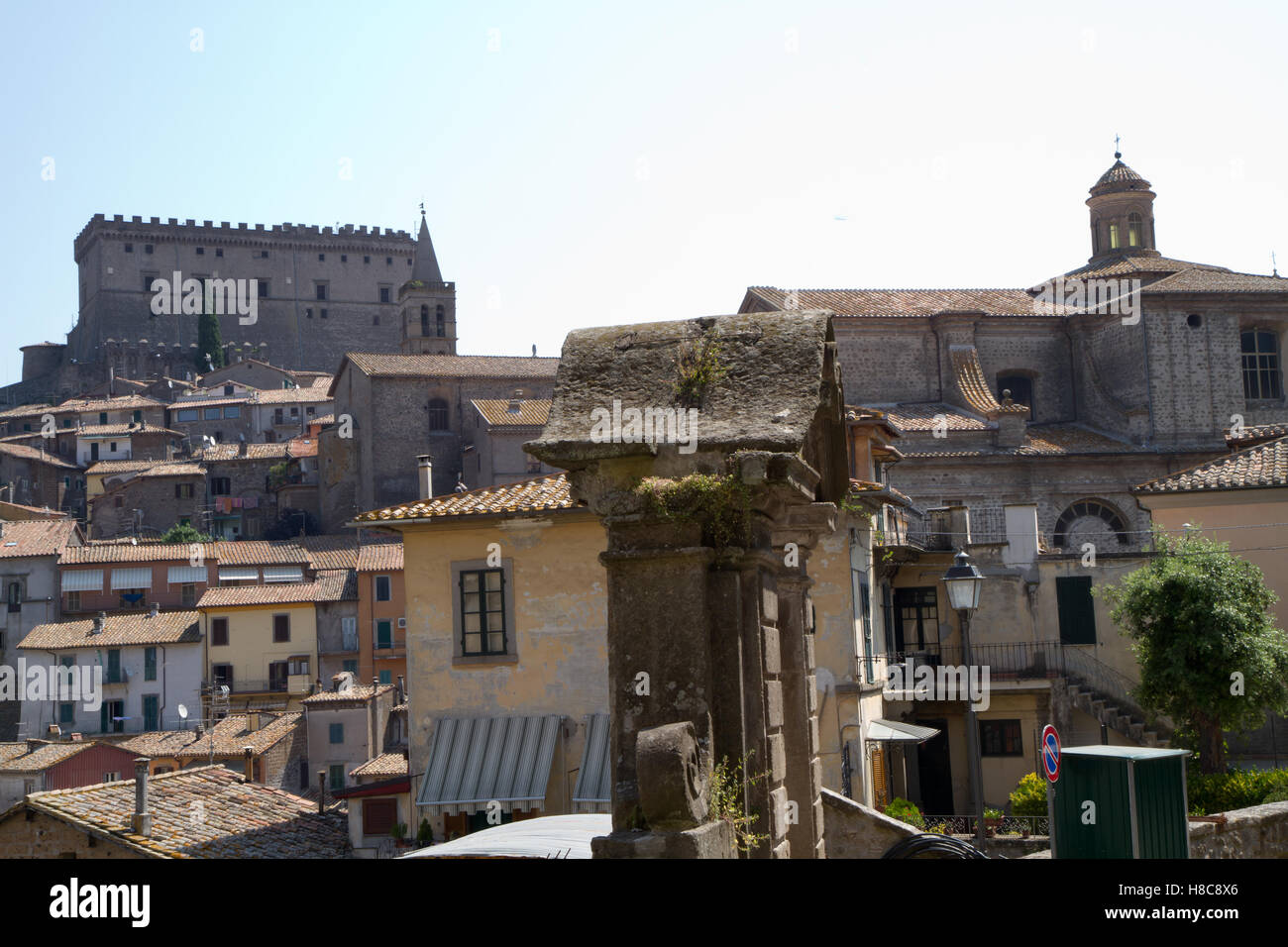 soriano nel cimino castle belonged to the orsini family Stock Photo - Alamy