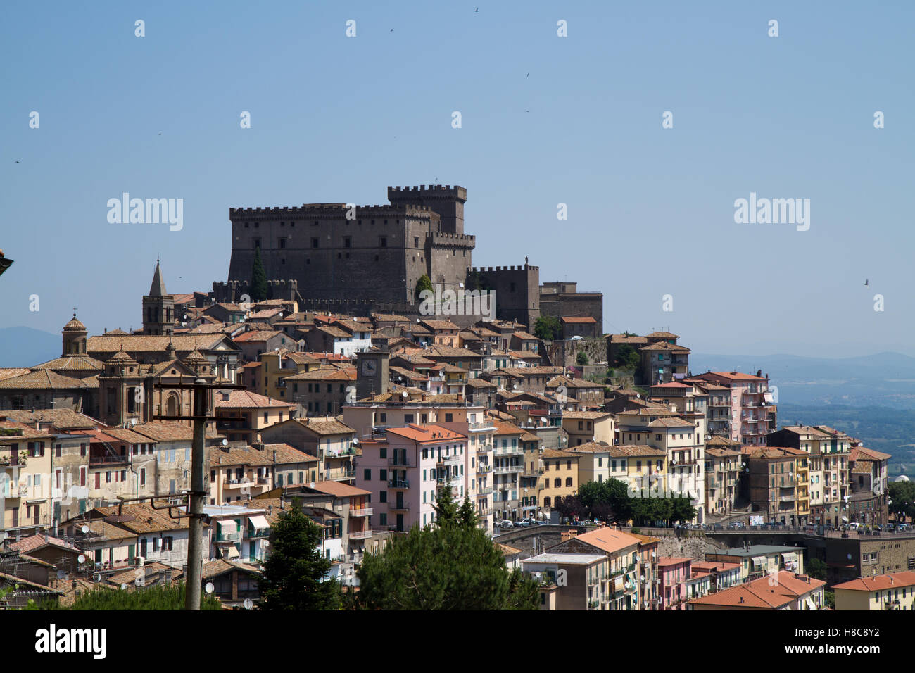 soriano nel cimino castle belonged to the orsini family Stock Photo - Alamy