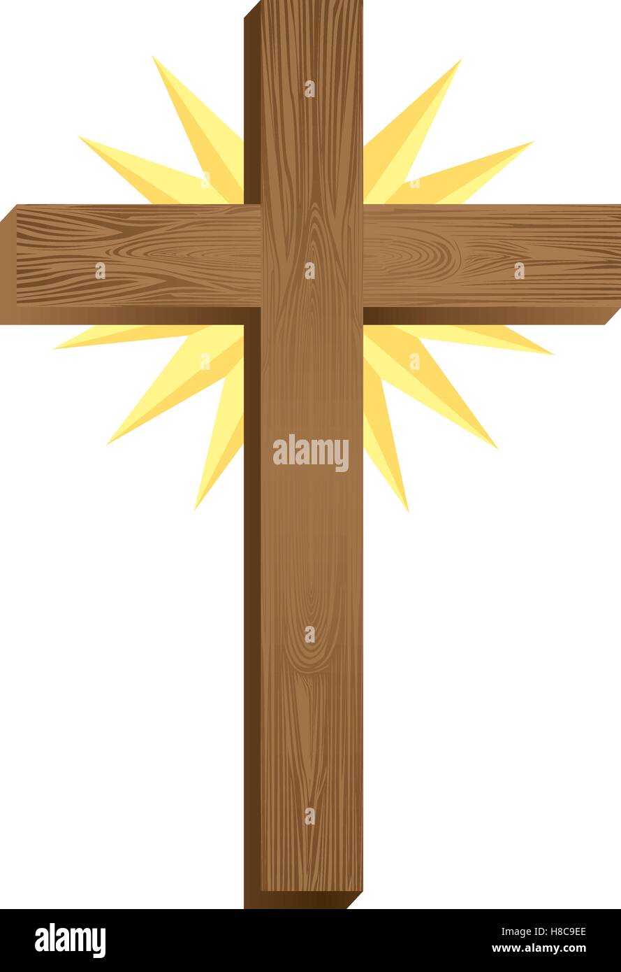 crucifix christian or catholic icon image vector illustration design ...