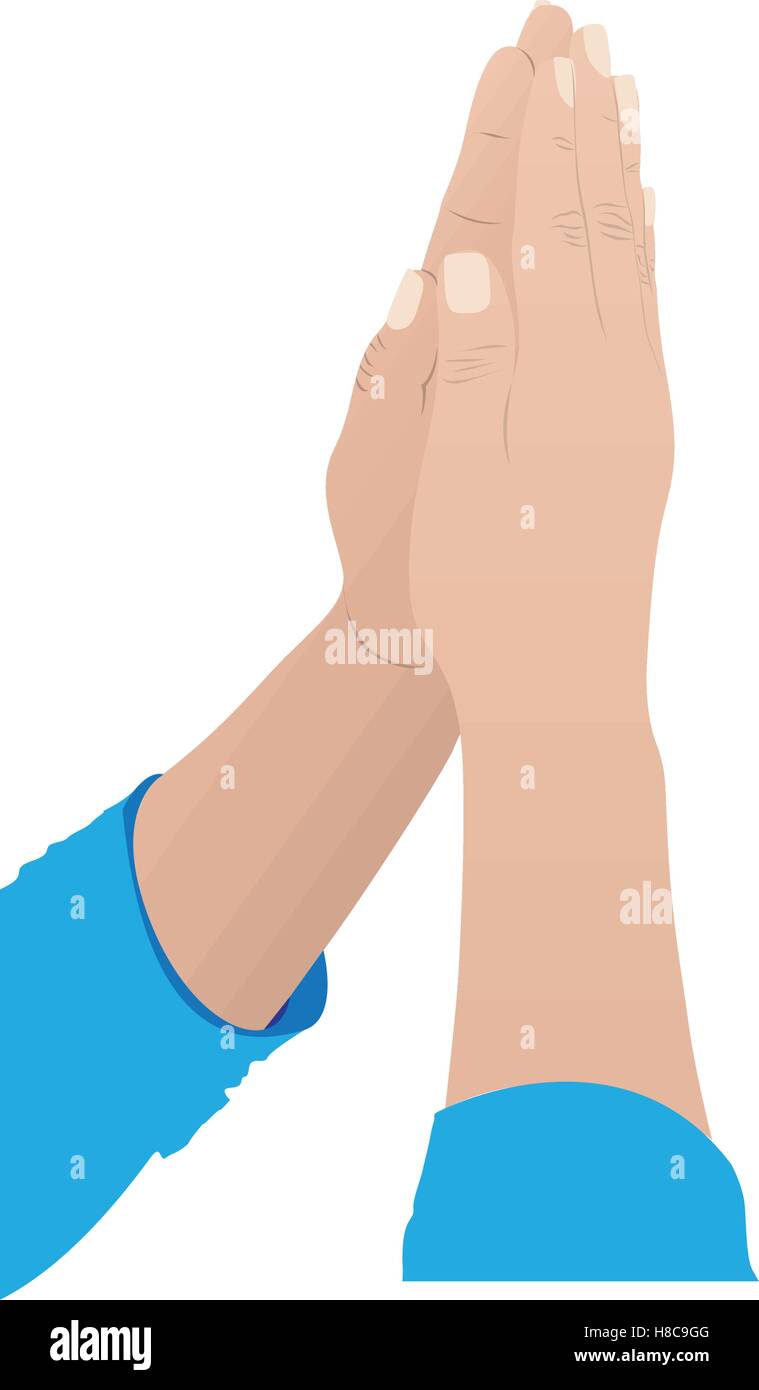 Old and young christian prayer Stock Vector Images - Alamy