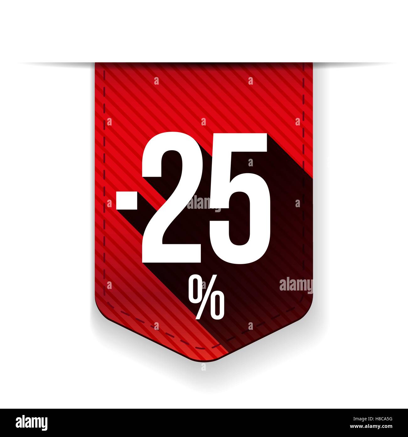 25% off red discount Stock Vector Images - Alamy