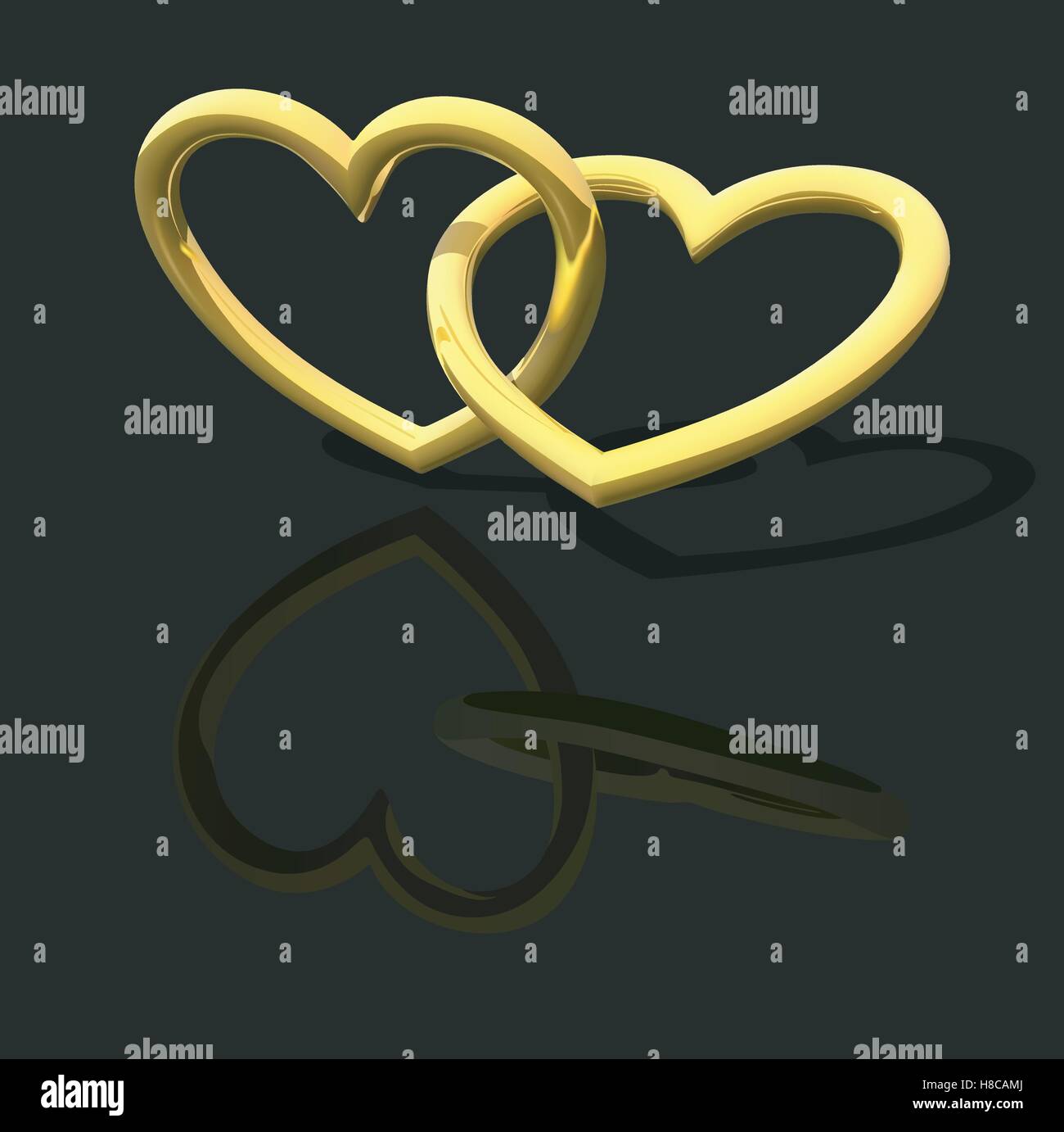 Hearts entwined Stock Vector Images - Alamy