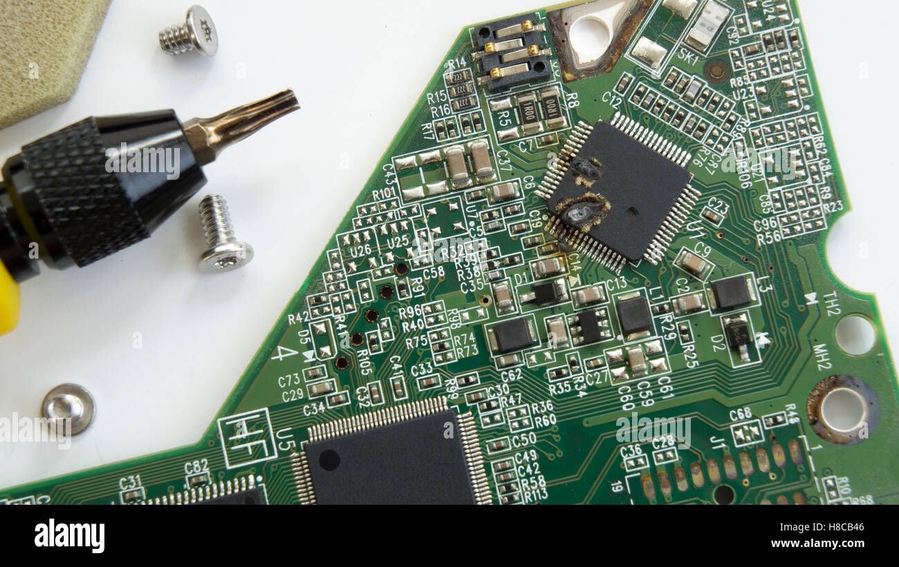 motherboard network pcb printed processor resistor science ...