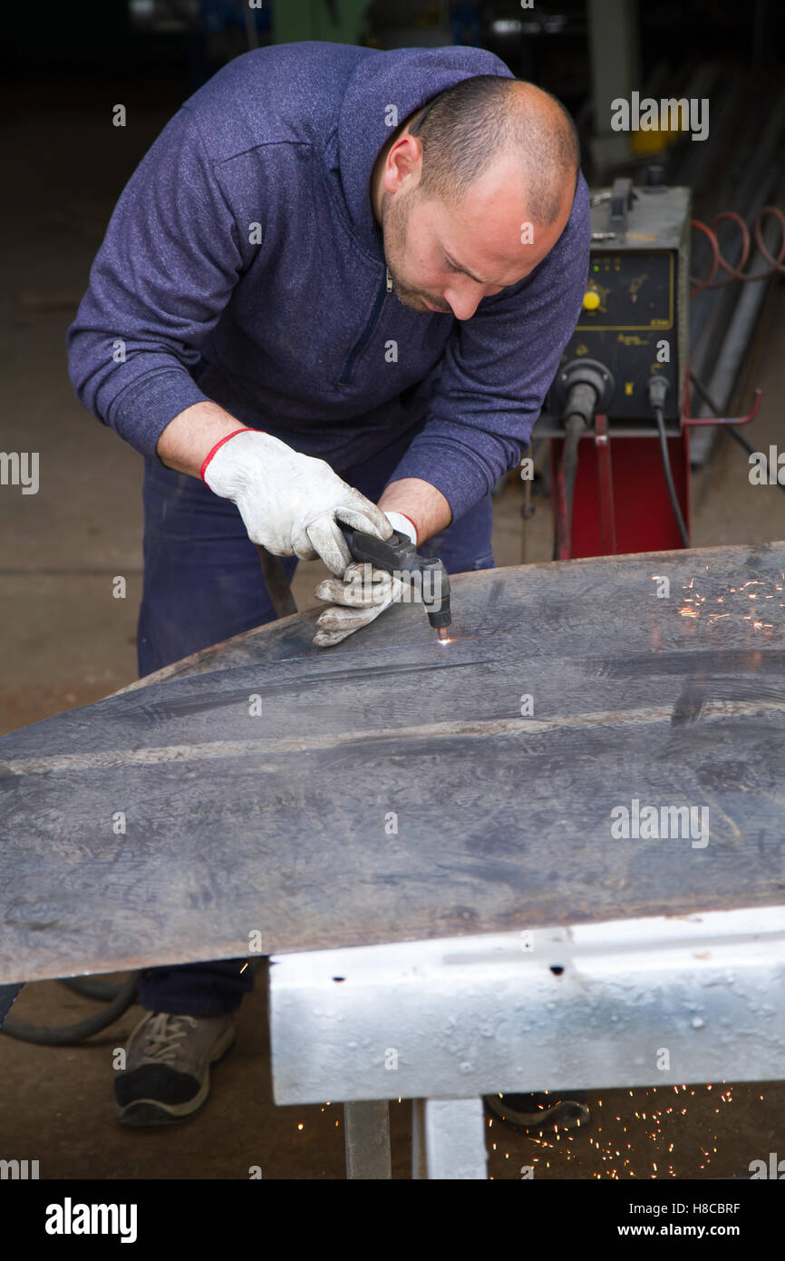 metalworker in his workshop Stock Photo - Alamy