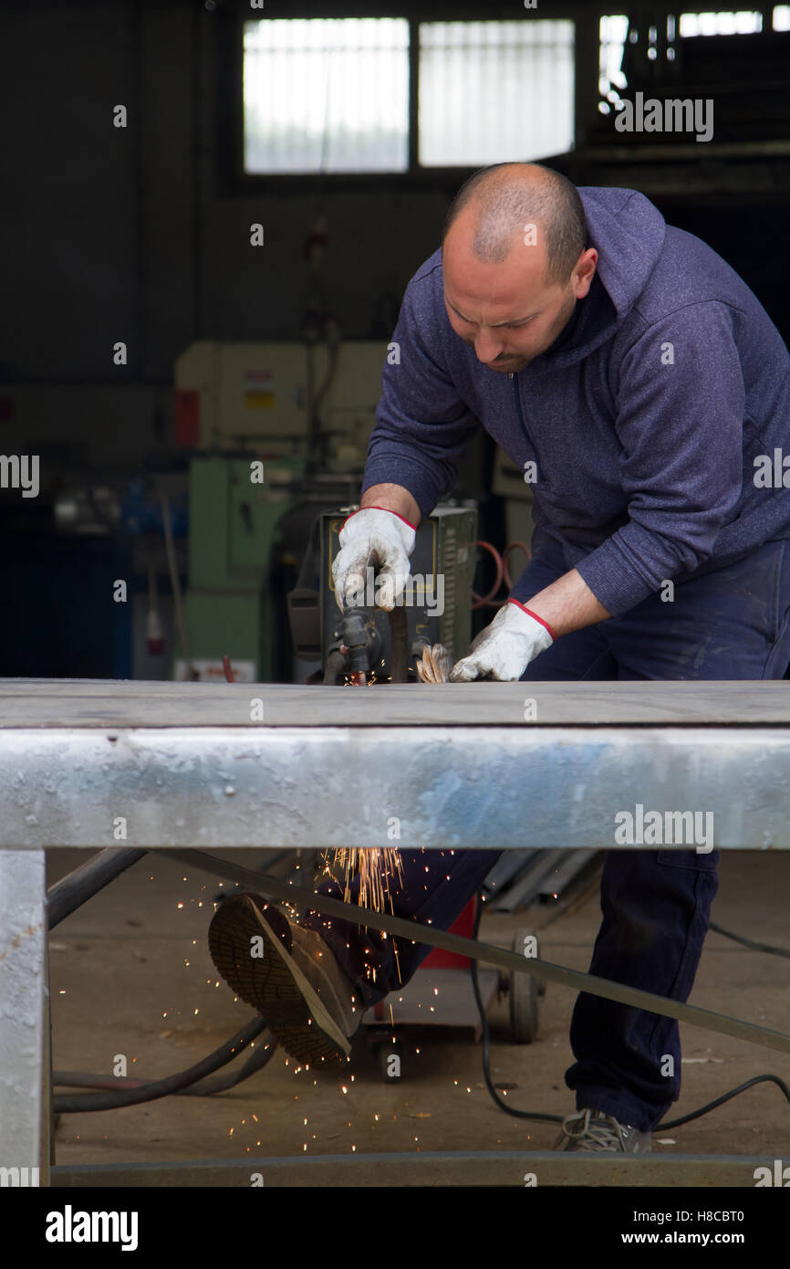metalworker in his workshop Stock Photo - Alamy
