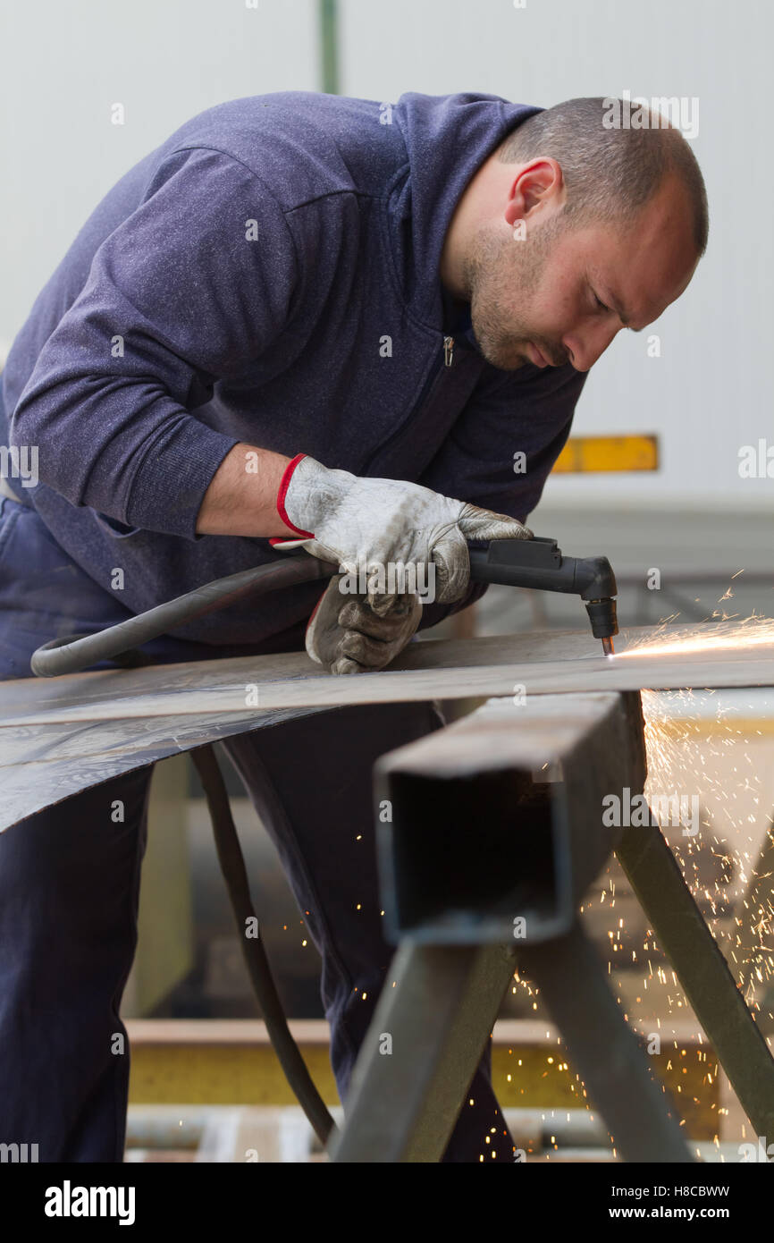 metalworker in his workshop Stock Photo - Alamy